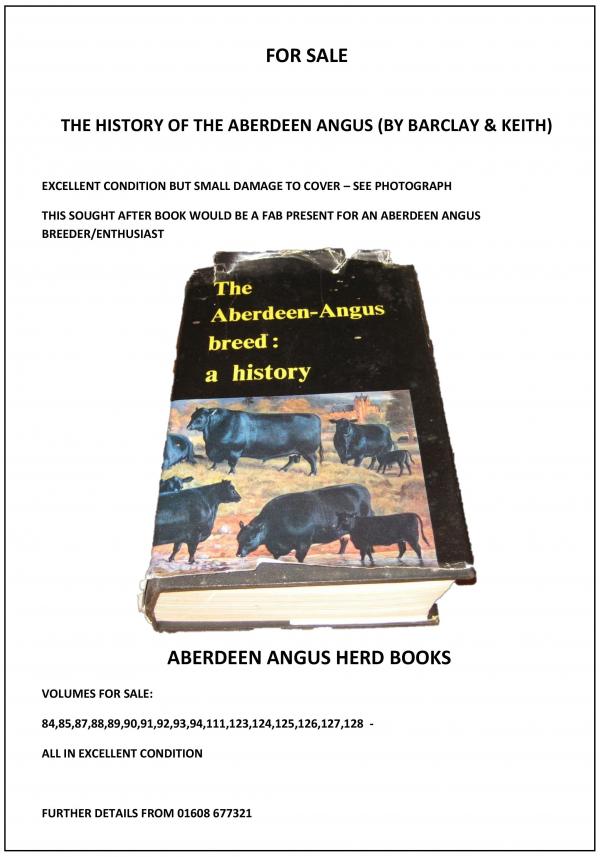 For sale: The History of the Aberdeen-Angus - Aberdeen-Angus Cattle Society