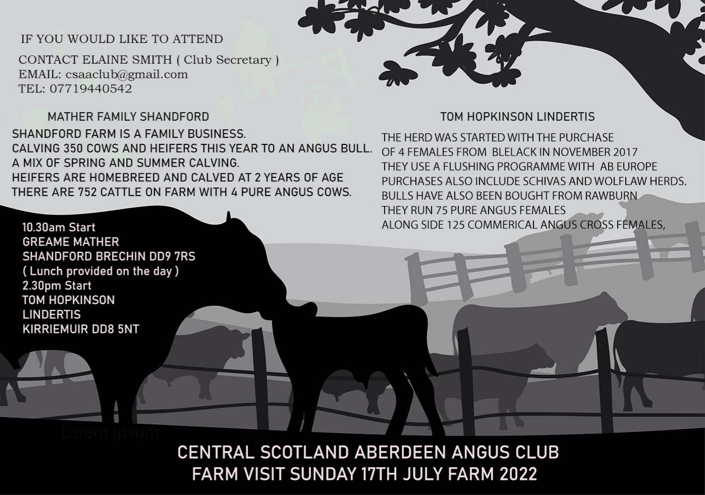 Central Scotland Aberdeen-Angus club farm visit Sunday 17th July 2022 ...